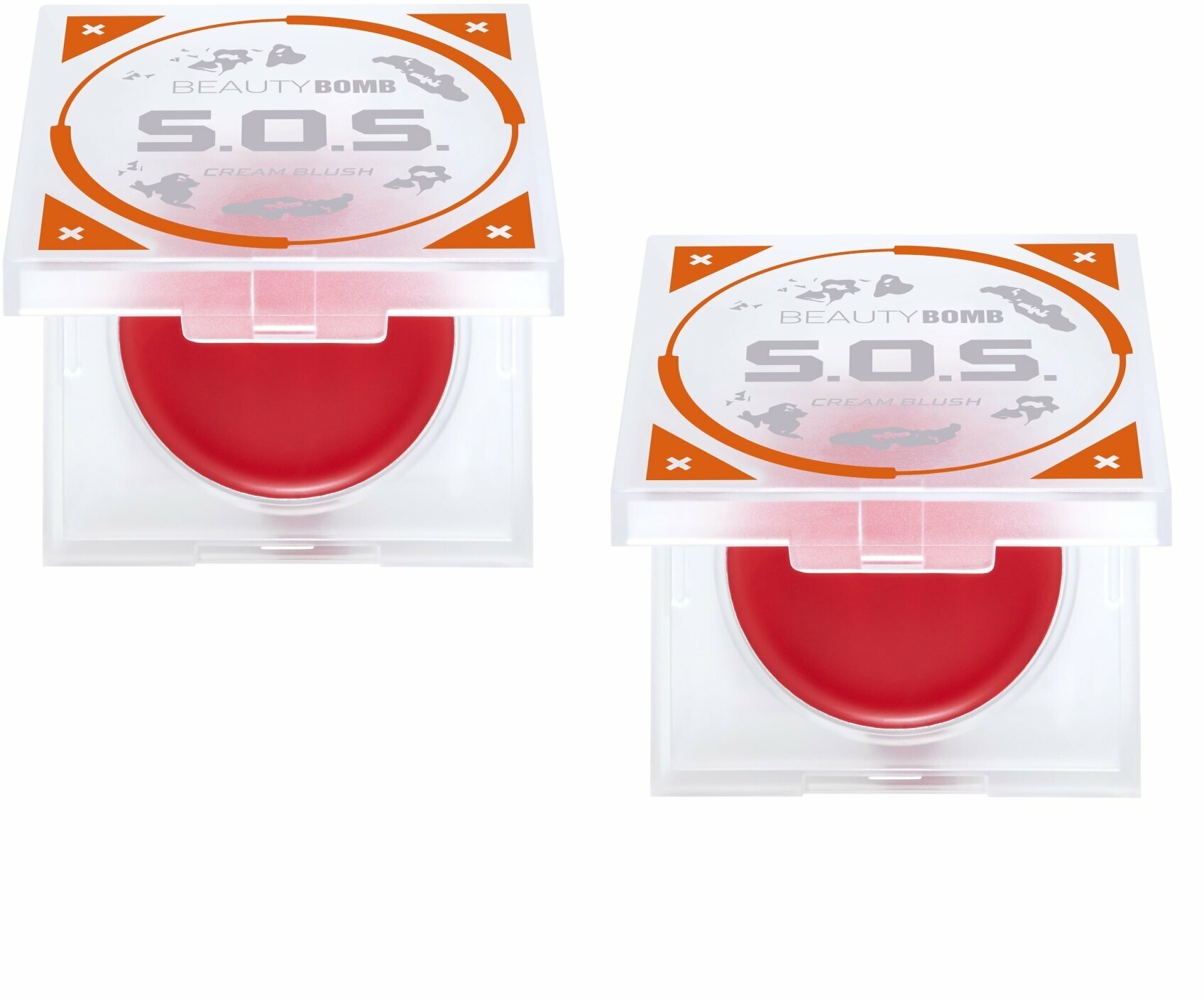 Кремовые румяна Beauty Bomb Cream blush «S.O.S.» тон 02 2шт