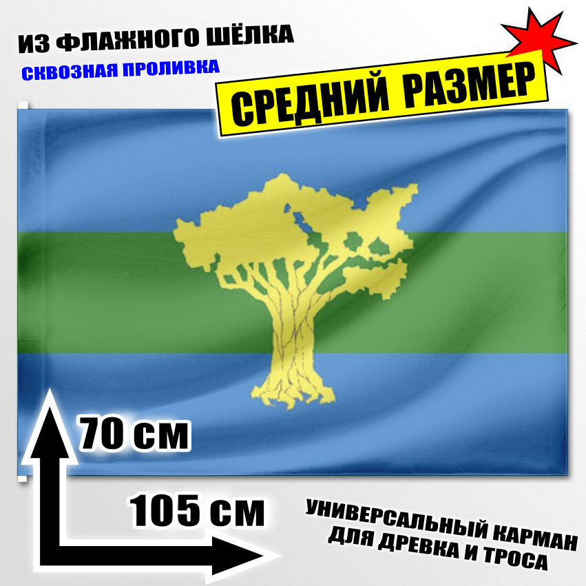 Флаг средний Амурского района 105x70 см