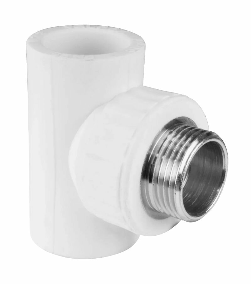 Тройник PP-R комбинированный белый НР Дн 20х1/2" VALFEX 10128020
