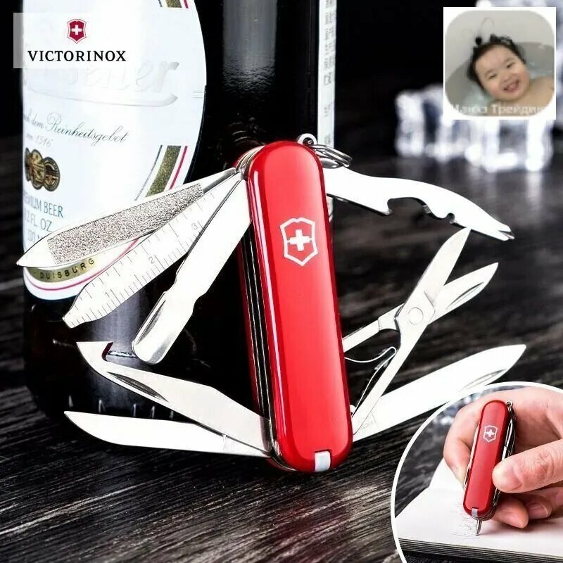 58mm Victorinox Minichamp SAK 0.6385 Функции инструмент для туризмая туризма