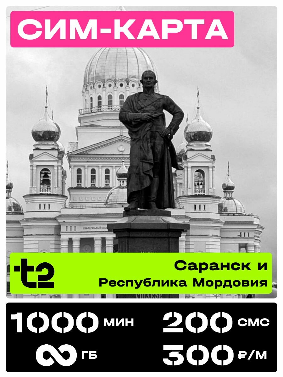 Сим карта теле 2 с безлимитным интернетом. t2 SIM-карта тариф Партнер М Республика Мордовия. 1000 минут за 300 рублей в месяц.
