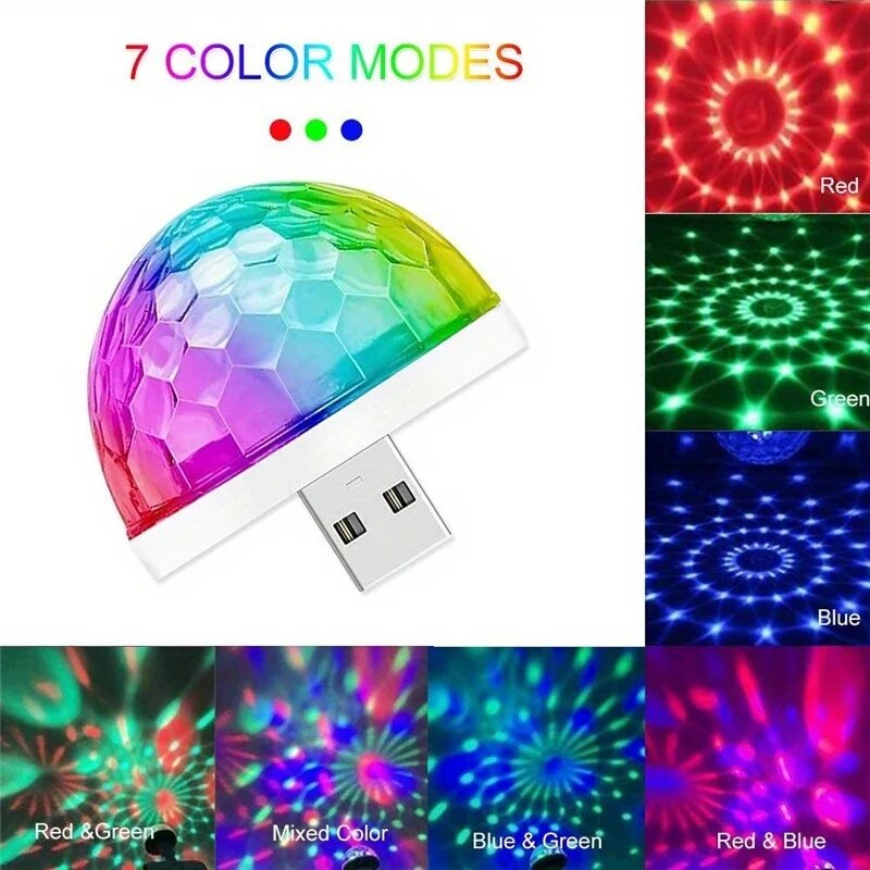KDULIT USB мини диско шар для караоке