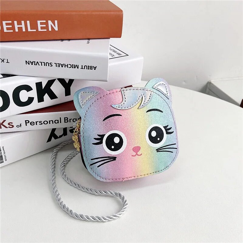 Новые детские сумки с милым котом из мультфильма для мальчиков и девочек, сумка-мессенджер на одно 2