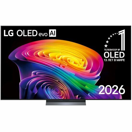 Телевизор LG OLED77C6RLA. ARUG, VRR 165Hz, 4K Ultra HD черный