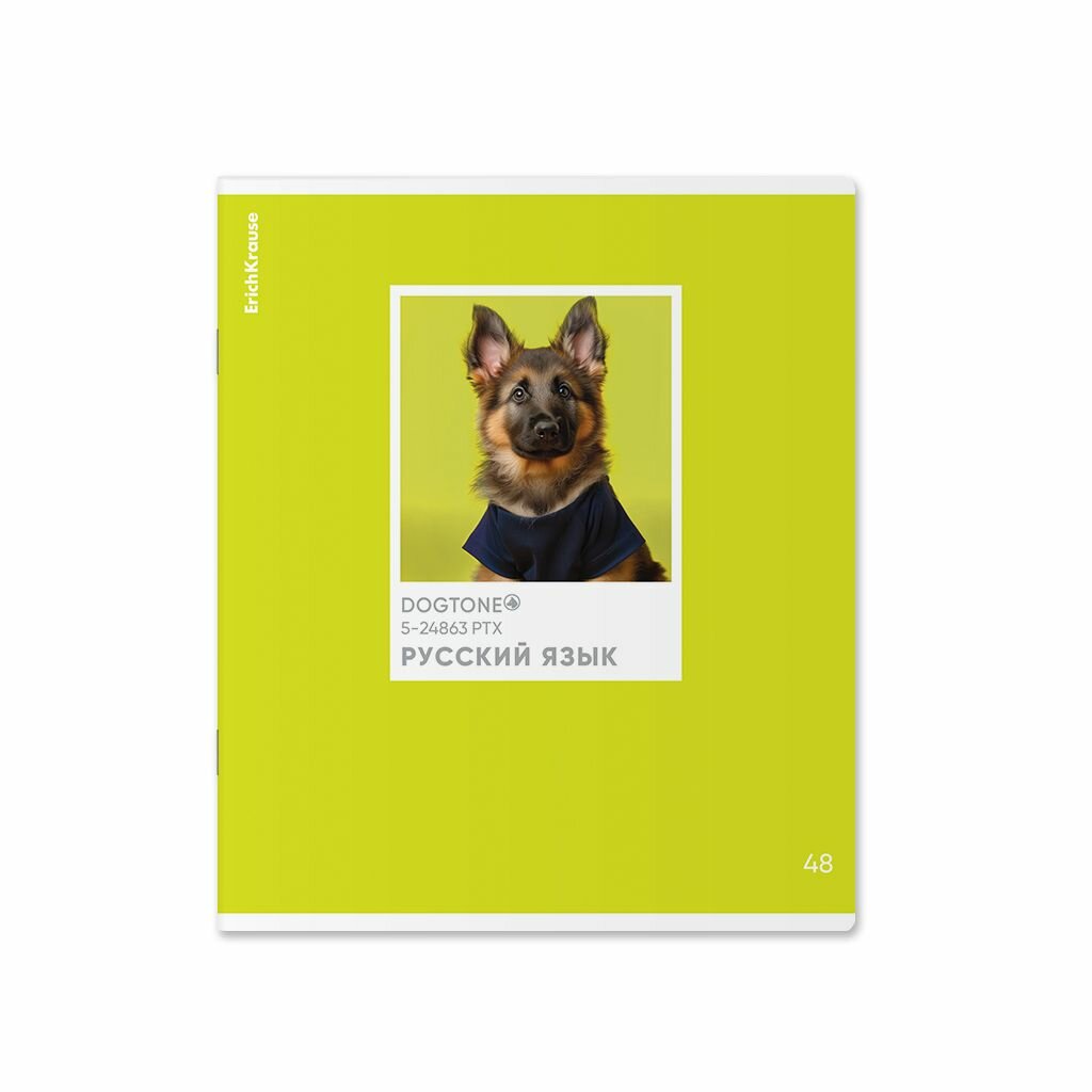 Тетрадь предметная русский язык 48 листов Erich Krause "DogTone", в линию