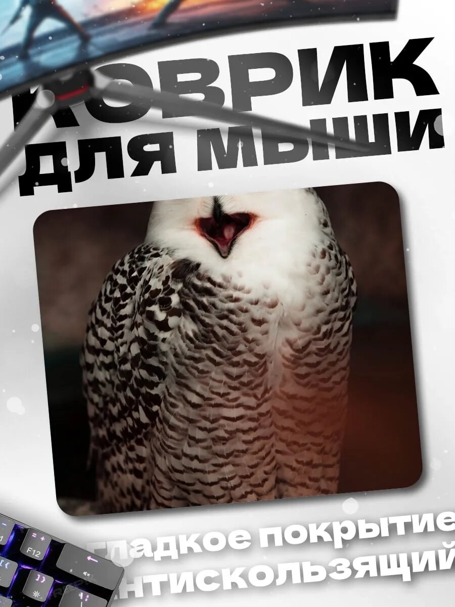 Коврик для мыши Смеющаяся сова