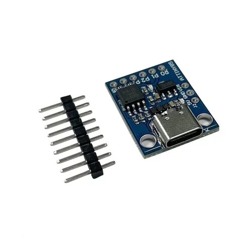 Модуль Digispark ATTINY85 Синий, ATTINY85 Type-c