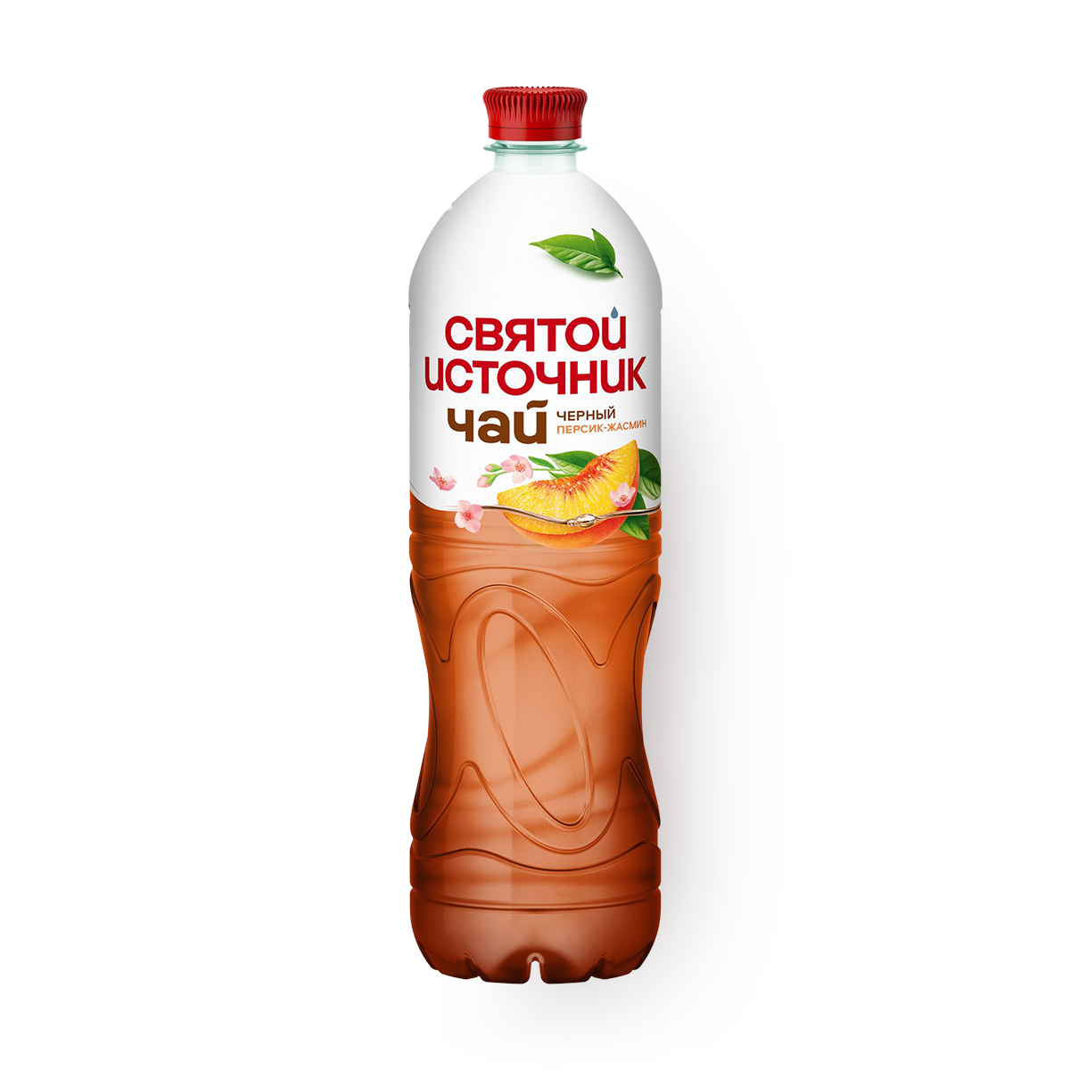 Чай холодный "Святой источник" персик-жасмин, черный, 1 л, 1 упаковка