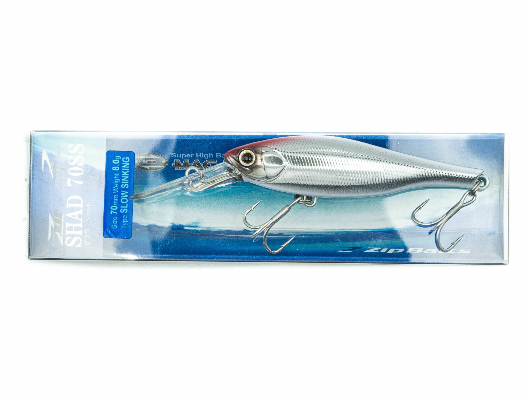 Воблер ZipBaits ZBL Shad 70SS, 8 г, #637 Stealth Flash HM