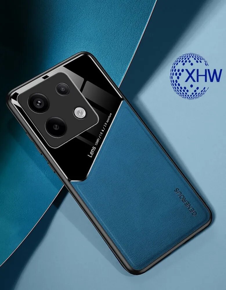 Чехол на Redmi Note 13 Pro 4G(Redmi Note 13 Pro 4G чехол)Натуральная кожа, Встроенный магнитный пластырь.