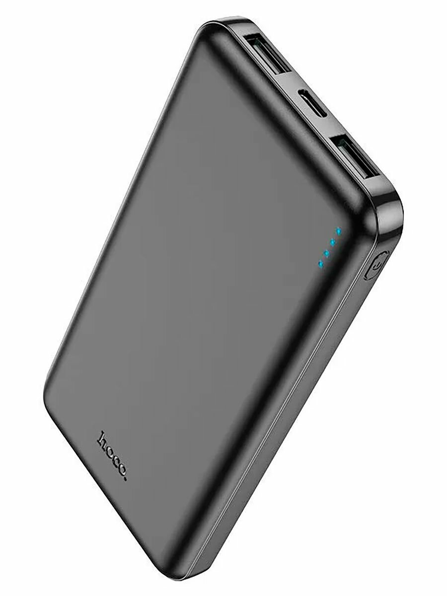 Внешний аккумулятор Hoco J100 10000mAh, черный / повербанк для смартфона, планшета, наушников, часов и пр