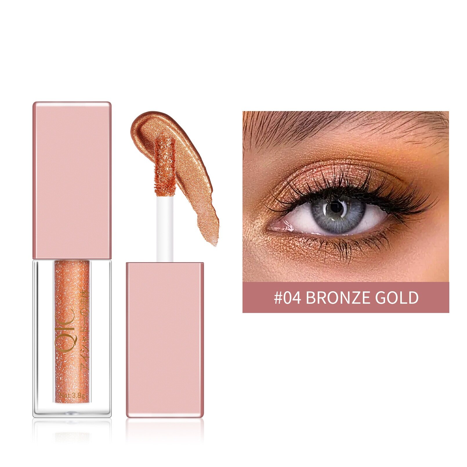 Монохромные тени для век Beauty QIC с перламутровым оттенком 4# Гуцзунжин
