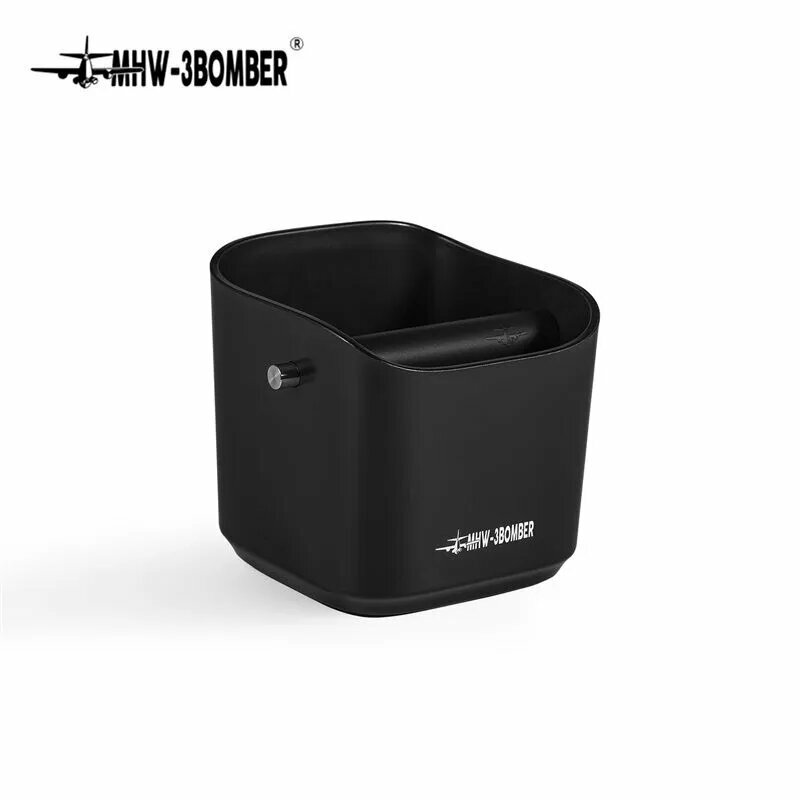 Нок-бокс для кофе MHW-3BOMBER Square Knock Box 1.2 л черный пластик