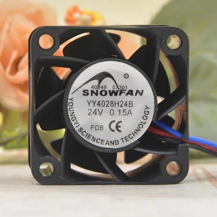 SNOWFAN YY4028H24B 4028 24V 0.15A 4 см 3-проводной двойной шаровой инвертор вентиляторы -