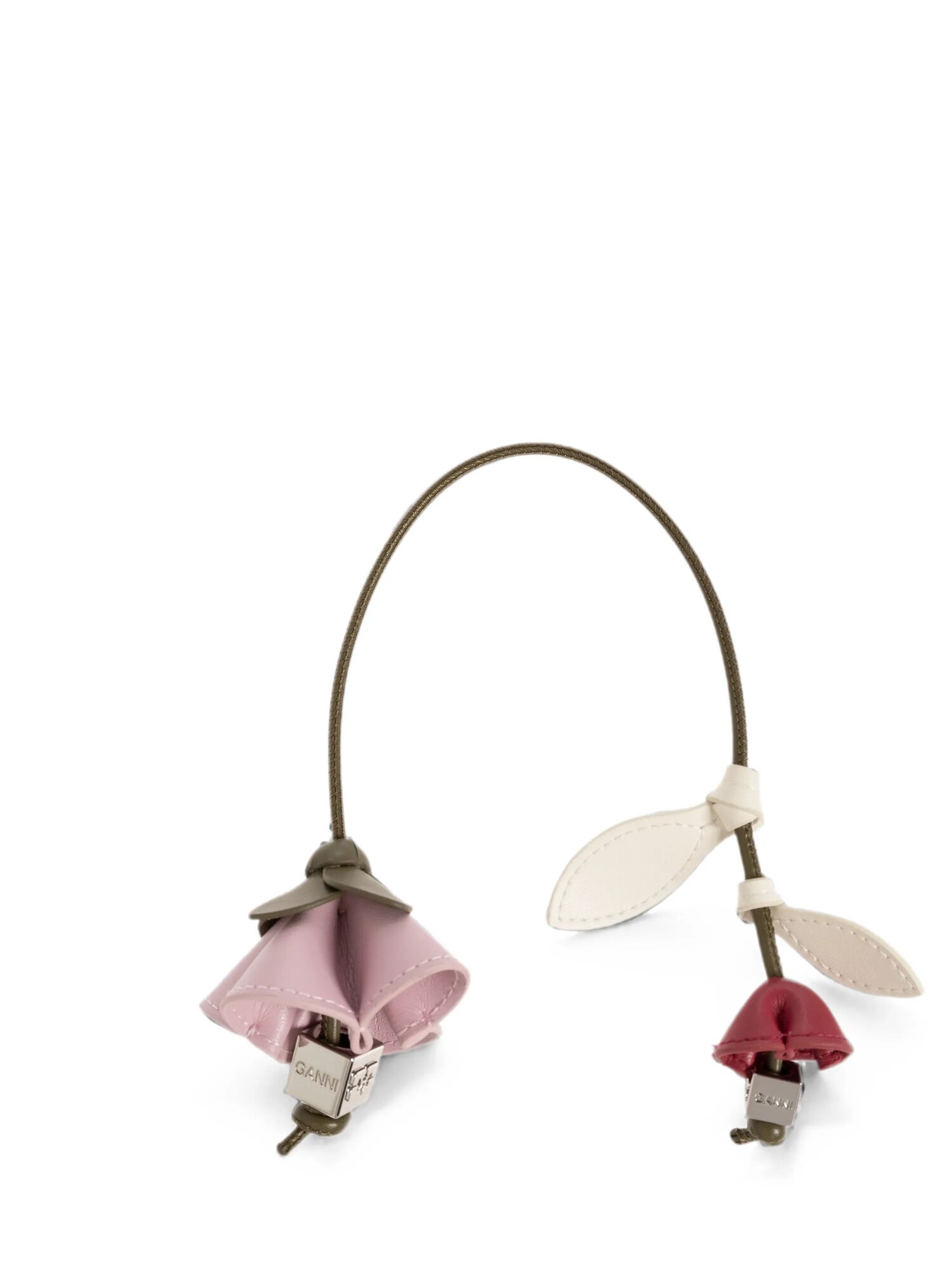 Сумка GANNI Floral-motif bag charm