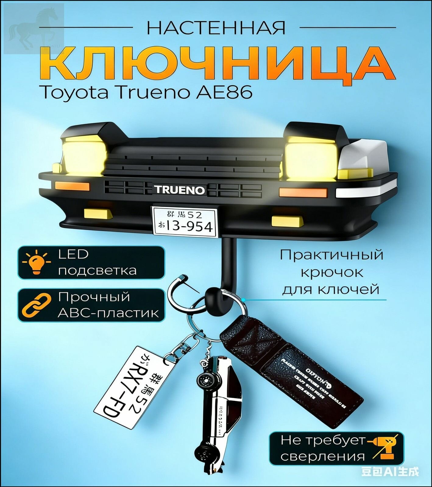 Ключница настенная с 1 крюч.