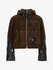 Куртка Sacai Suede-panelled leather jacket, размер 46