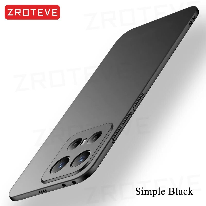 Ультратонкий Матовый Жесткий Чехол ZROTEVE Для iQOO 15 13 5G vivo iQOO 15, Черный, Simple Black