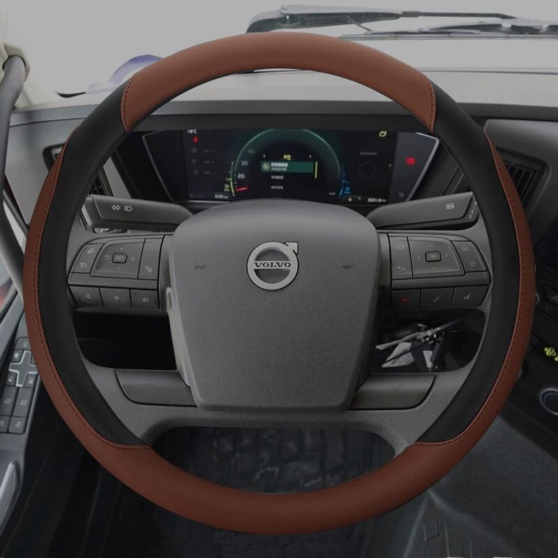 Чехол для рулевого колеса Volvo грузовик всесезонный нескользящий износостойкий для моделей FH/FM/FH16/FMX/FE/FL -