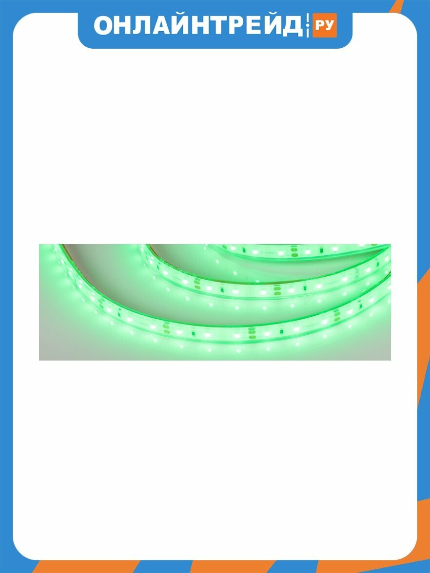 Светодиодная лента герметичная Arlight RTW-P-A60-11mm 12V Green 4.8 W/m, IP66, 3528, 5m (Упаковка 5 метров)