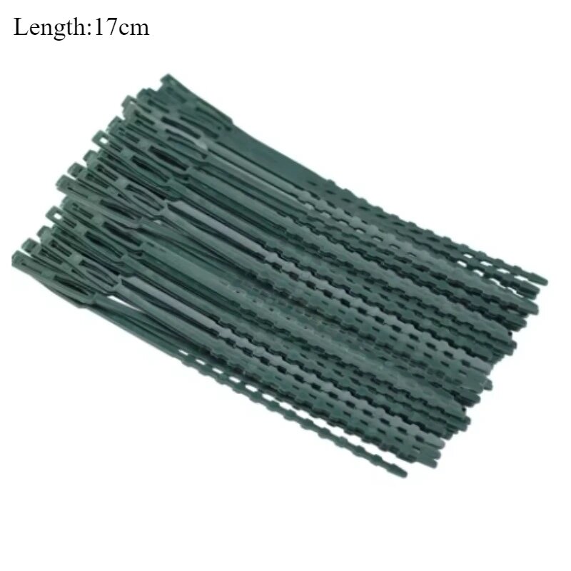Пластиковые регулируемые стяжки для растений Gray-17cm-50PCS