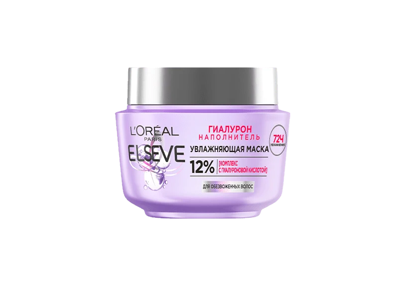 Маска для волос LOREAL ELSEVE гиалурон наполнитель увлажняющая (для обезвоженных и тонких волос) 300 мл