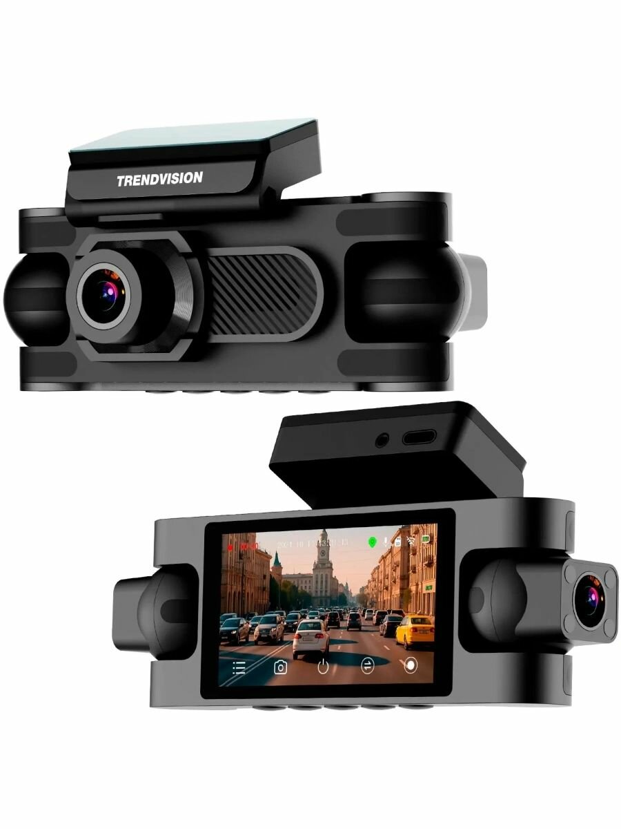 Видеорегистратор TrendVision Proof 360 черный 2Mpix 1440x2560 1440p 150гр. GPS SigmaStar SSC8826Q Drive Recorder TrendVision Proof 360 black 2Mpix 1440x2560 1440p 150gd. GPS SigmaStar SSC8826Q