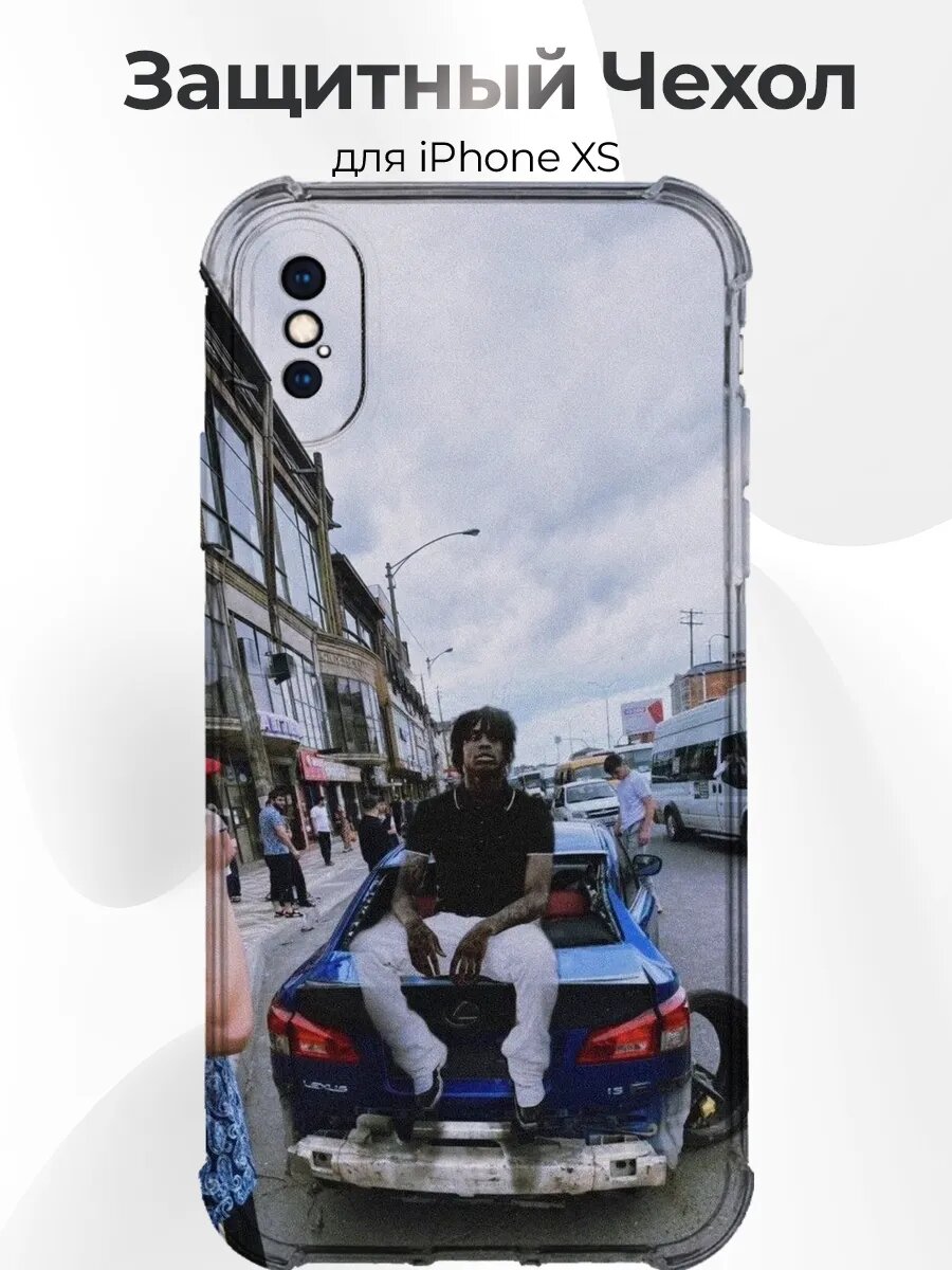 Чехол для iPhone X/XS Lexus IS XE30 Без Бампера