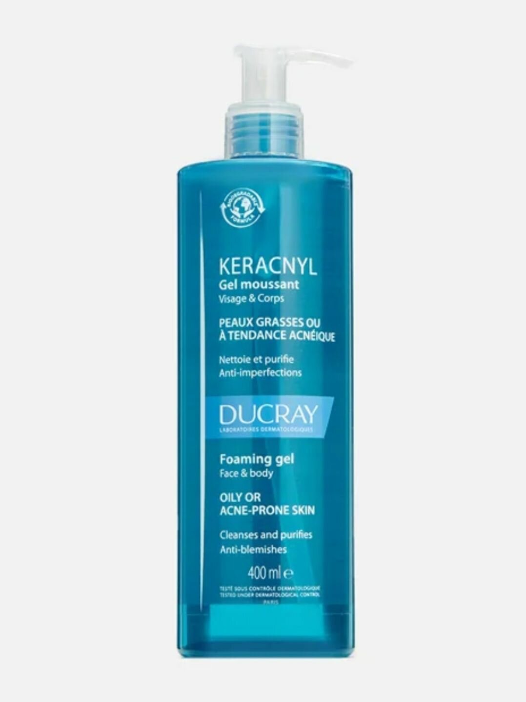 Очищающий гель для лица и тела DUCRAY keracnyl