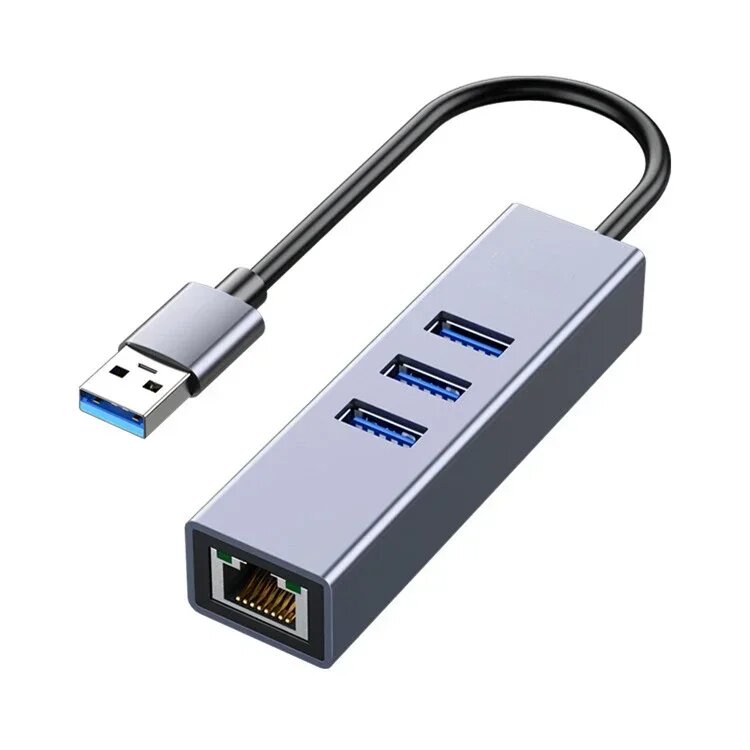 FTBTOC USB 3.0 хаб с Ethernet адаптером 1000 Мбит/с USB 3.0 3 In 1 Hub