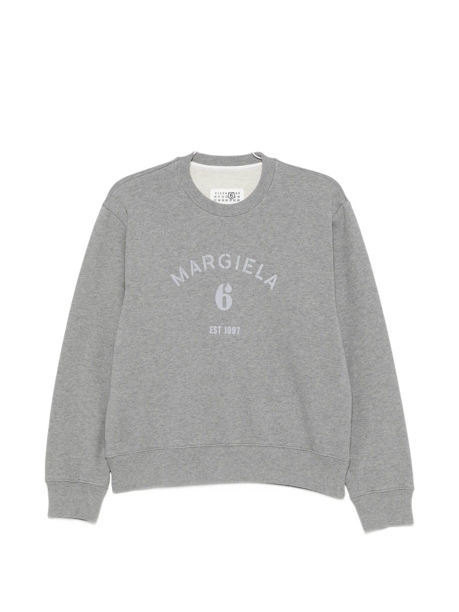 Свитер MM6 Logo-print White Stitch sweater