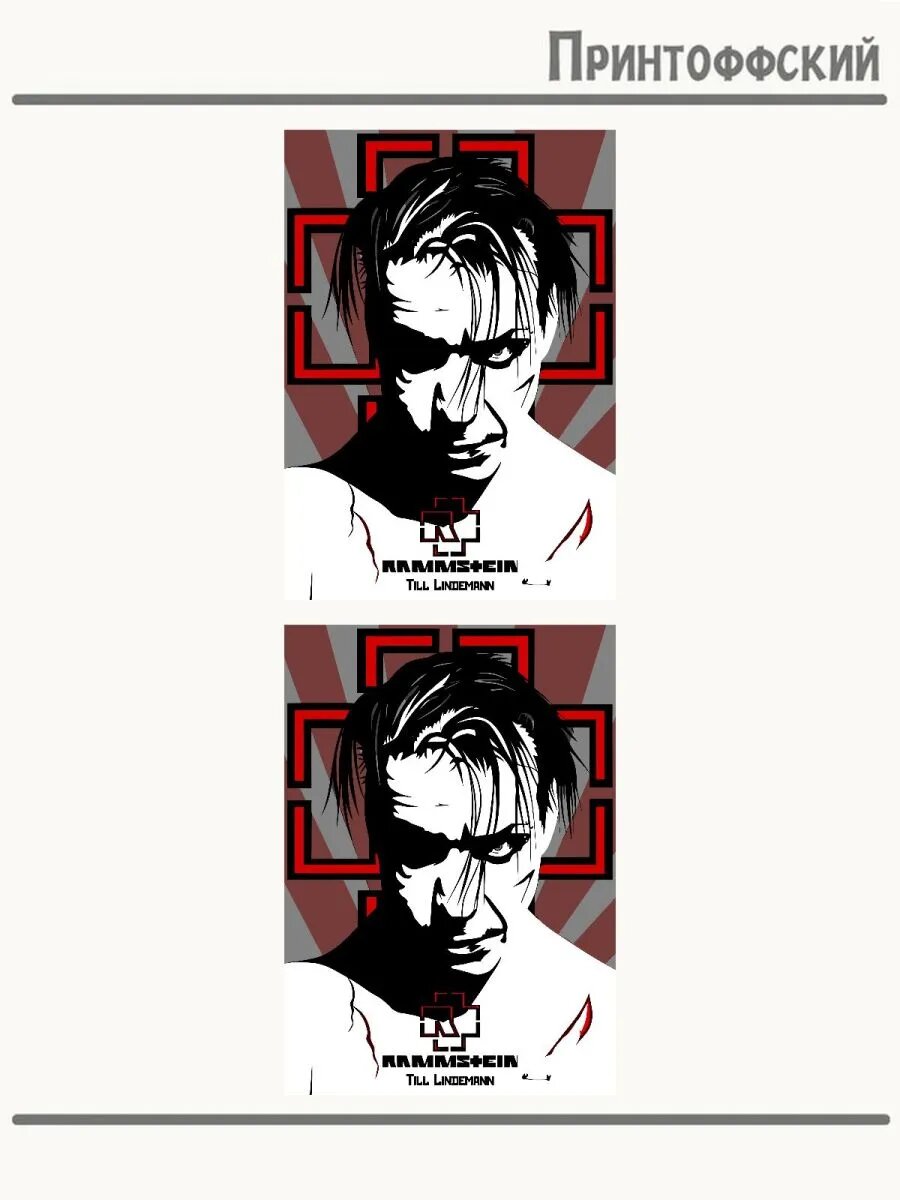 Термонаклейка Rammstein рамштайн