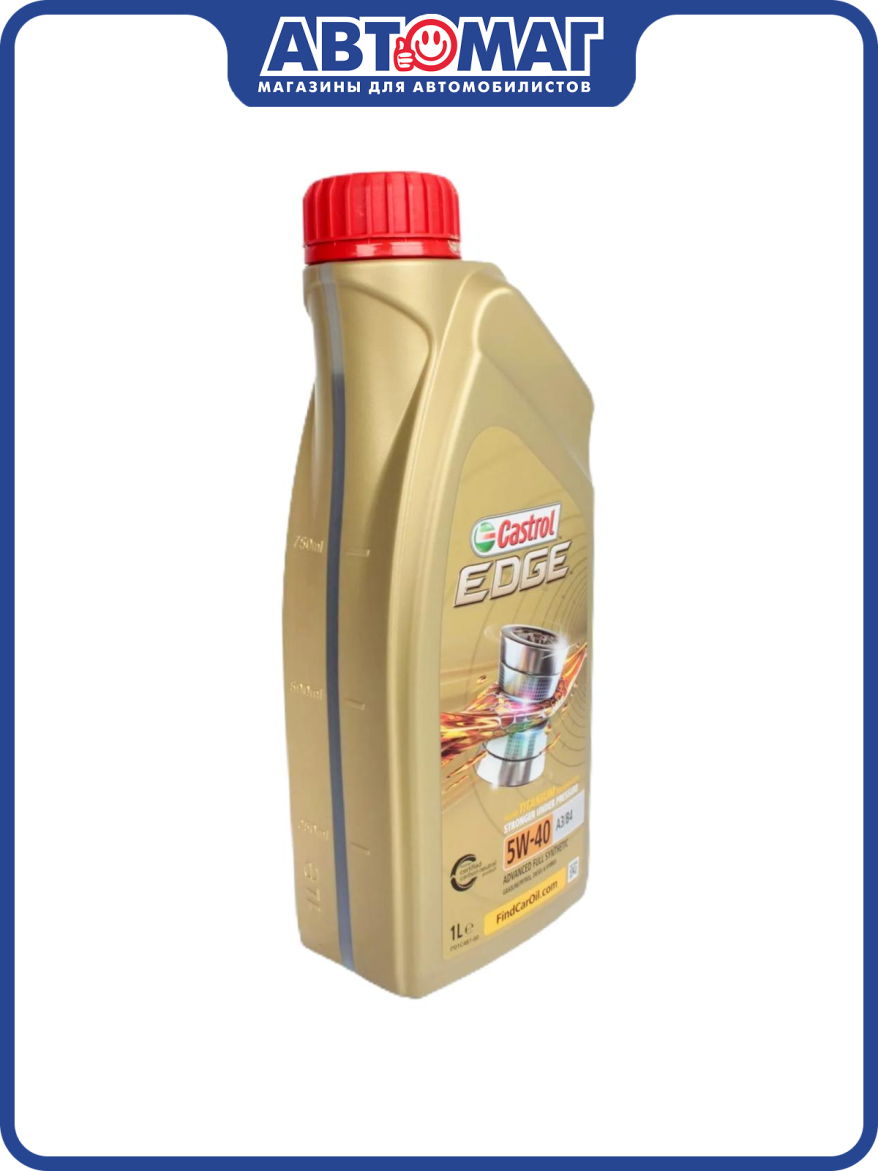 Моторное масло Castrol EDGE 5W40 1л. (арт. 157B1B) CASTROL CAS-EDGE-5W40-1L