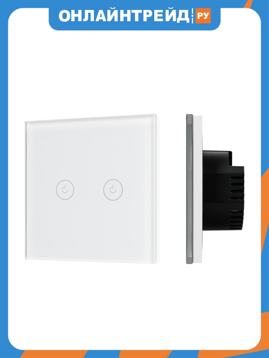 Выключатель сенсорный Arlight SWT-OMALI-S02-ZB-WH (250V, 10A, Zigbee) (, Стекло)
