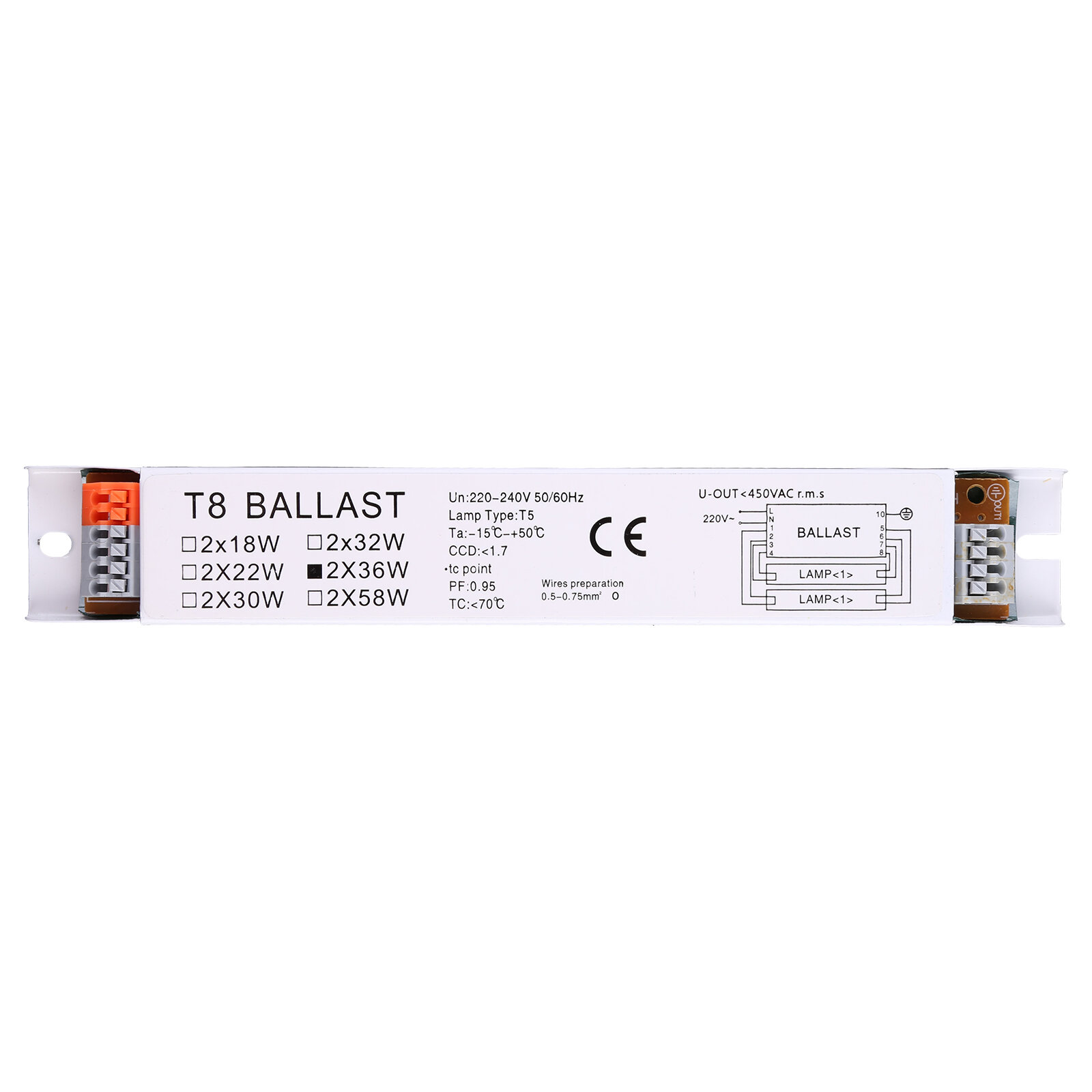 1Pc 2x36W T8 Компактный Электронный Балласт С Трубкой Мгновенного Запуска Настольные Лампы Люминесцентные Балласты для Домашних Офисных Принадлежностей