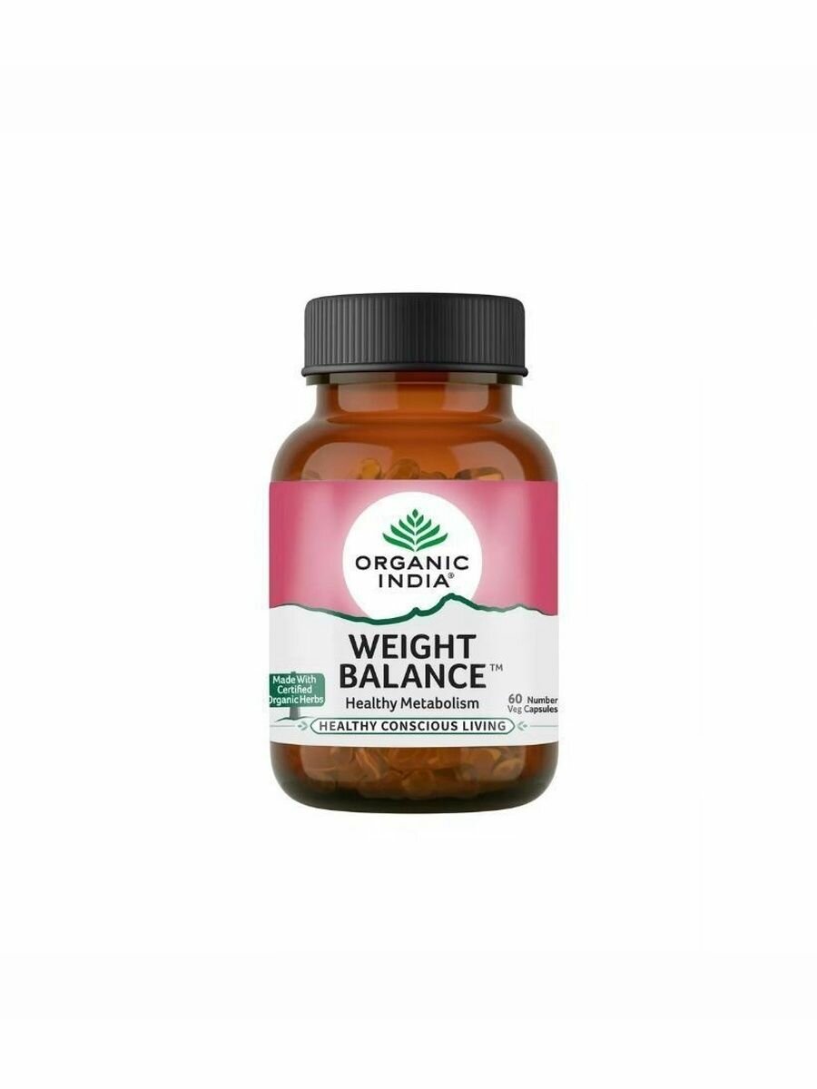 Баланс сахара Органик Индия (Weight Balance) Organic India для здорового обмена веществ, 60 капсул.