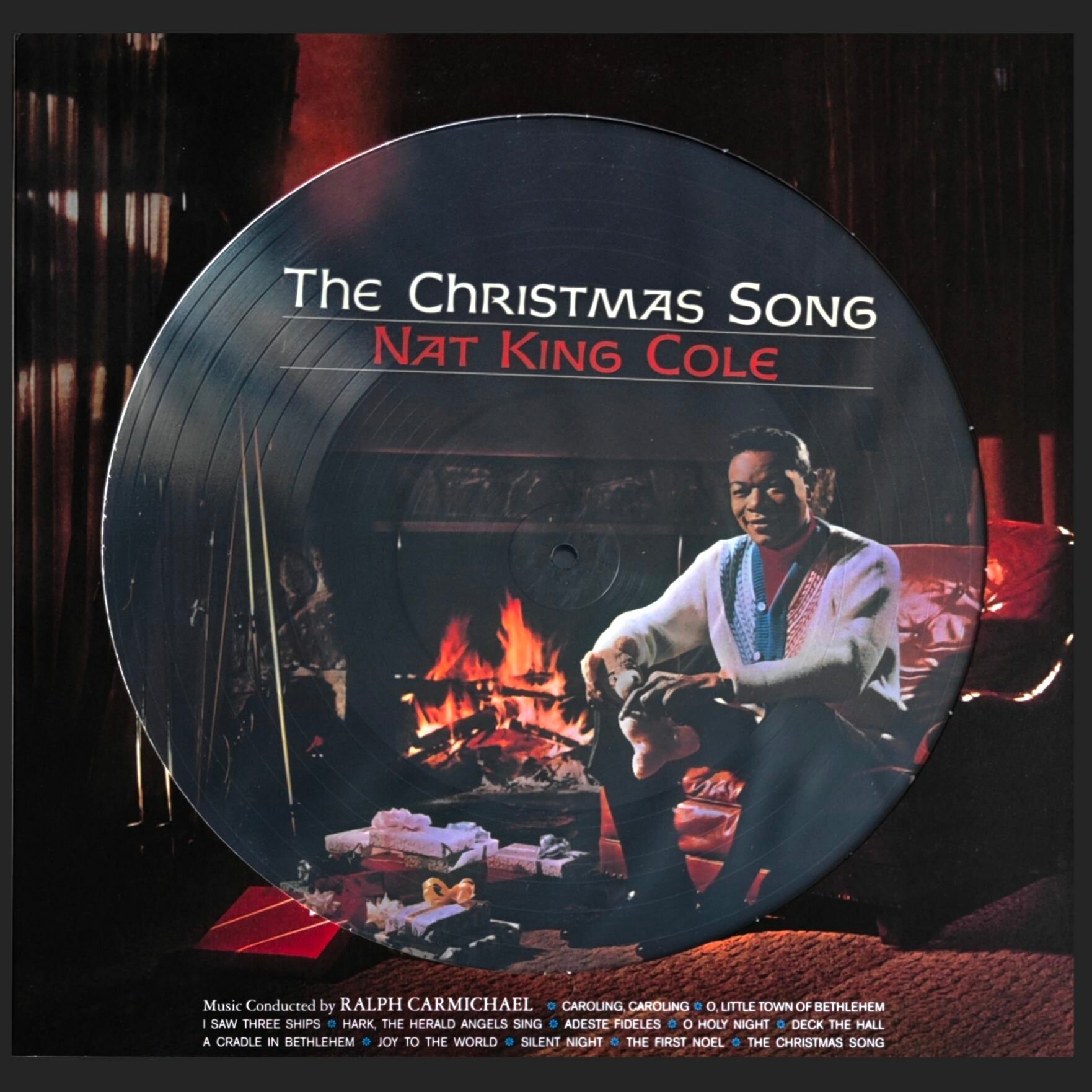 Виниловая пластинка Nat King Cole - The Christmas Song (LP, 2017, DOL) picture disc