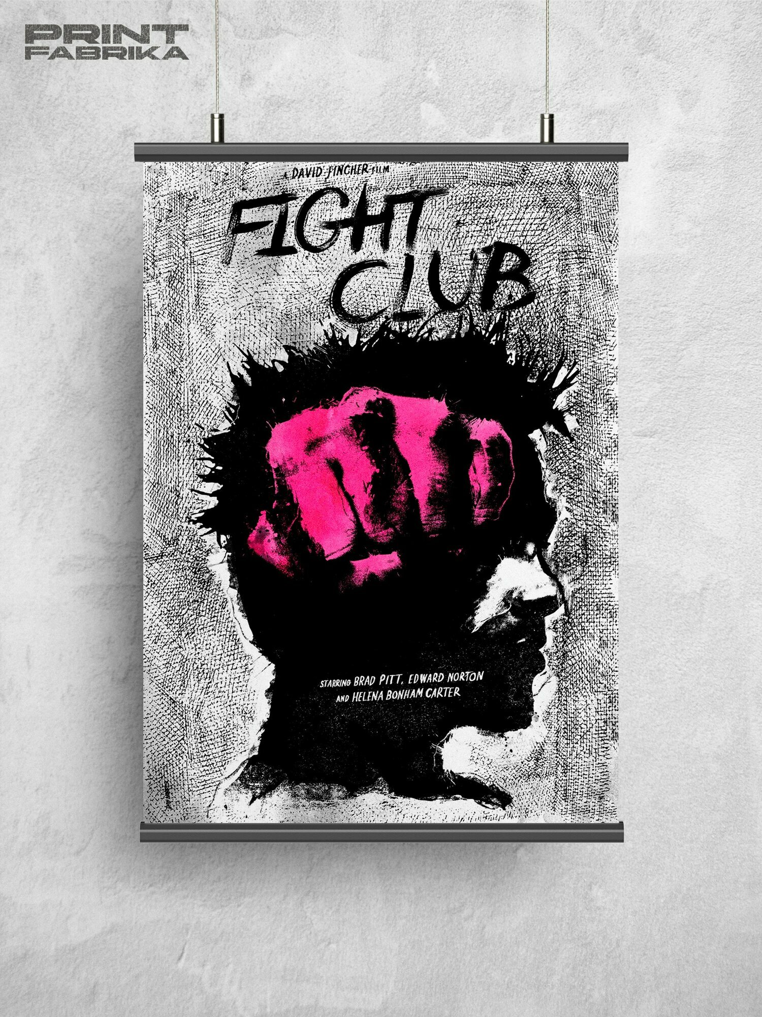 Постер "Бойцовский клуб" - 30х42 см - А3