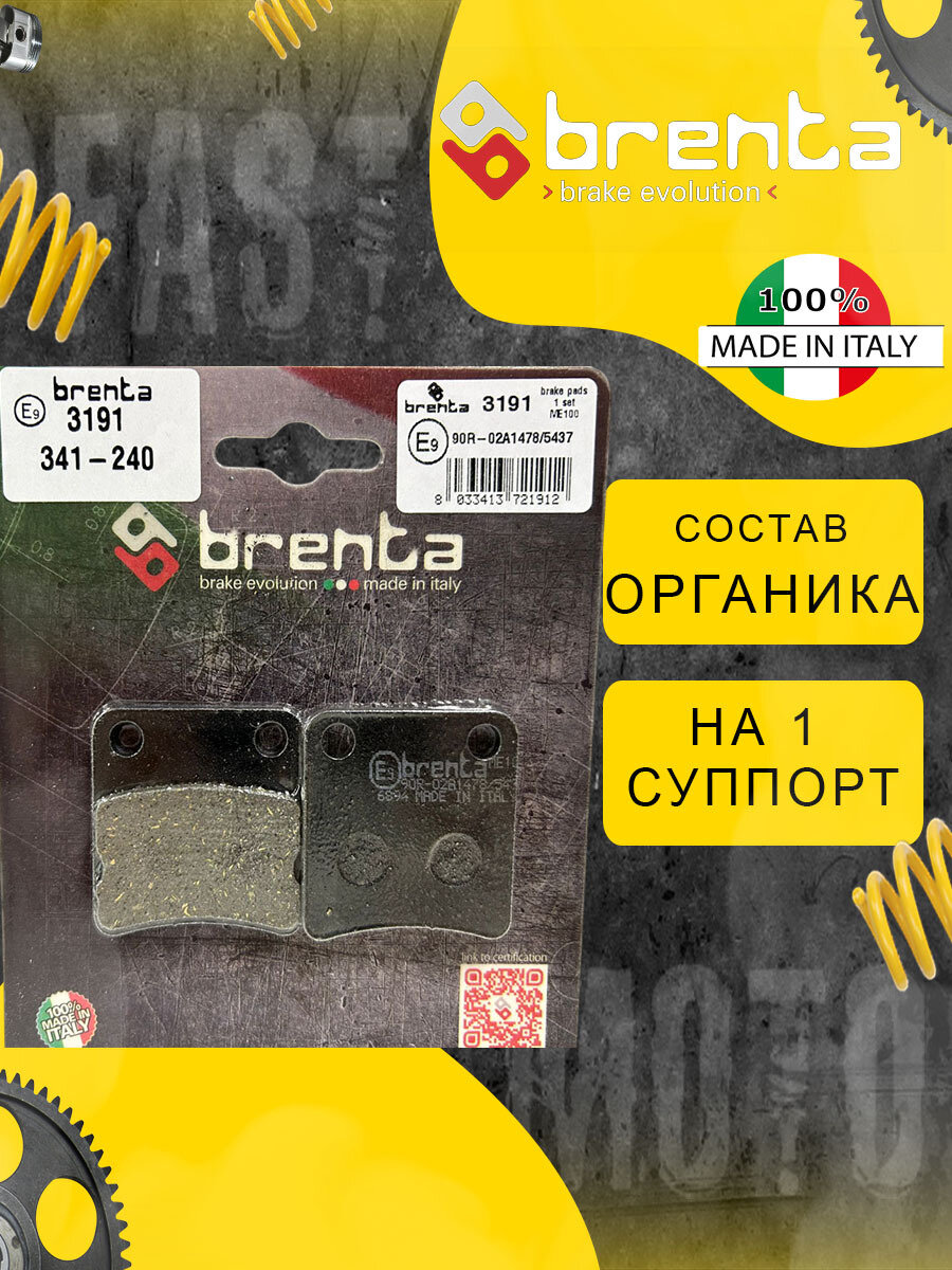Тормозные колодки Brenta BR3191 (FT3191)
