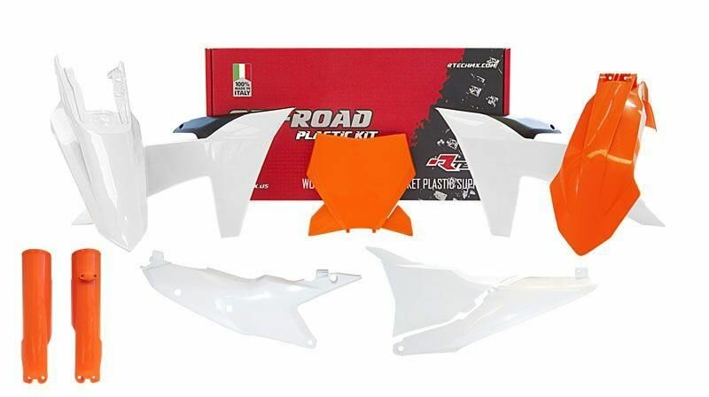 Комплект пластика KTM SX 125-300 23-24 черно-оранжево-белый для мотоцикла