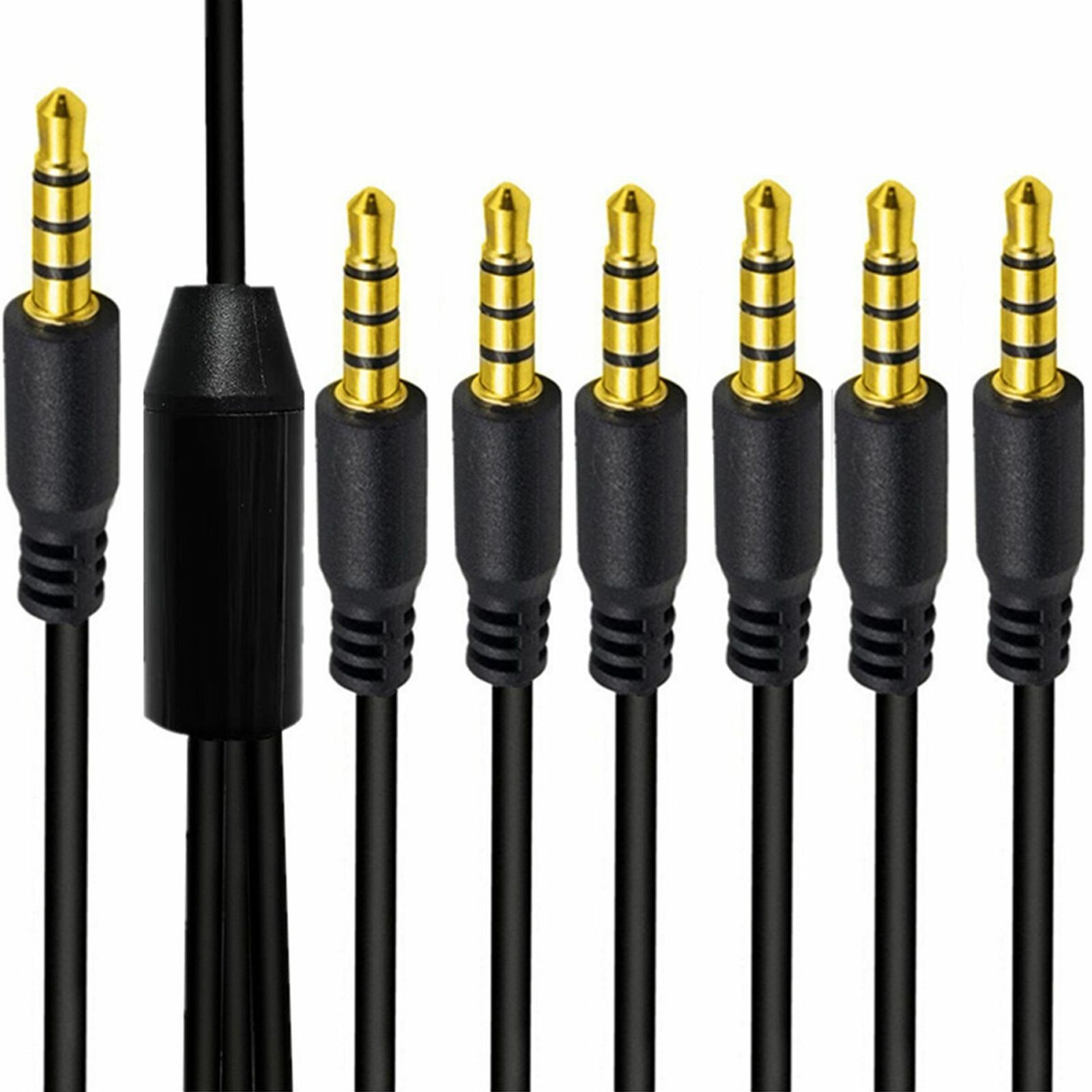 Позолоченный стерео аудиокабель 4-полюсный для подключения наушников к универсальным устройствам