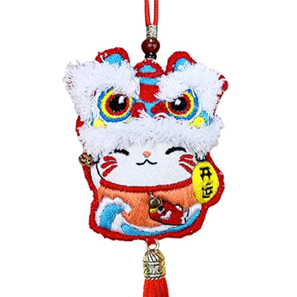 Оберег Lucky Cat с вышивкой, цвет Lucky Cat 5
