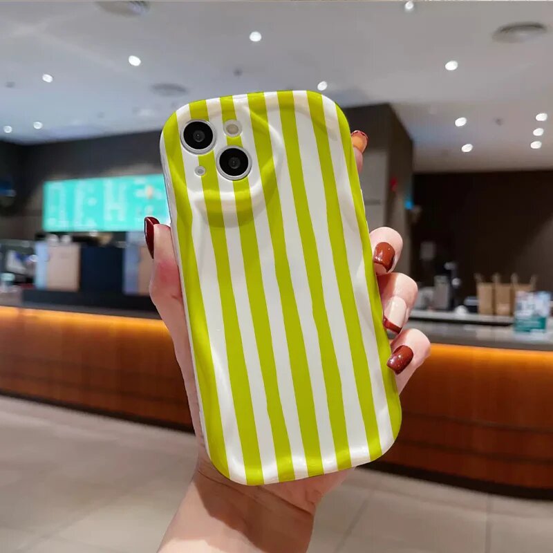 Чехол Stripe Wave для Samsung Galaxy S26 S25 S24 S23 S22 S21 Ultra Plus S20 FE Галакси S24 Ультра