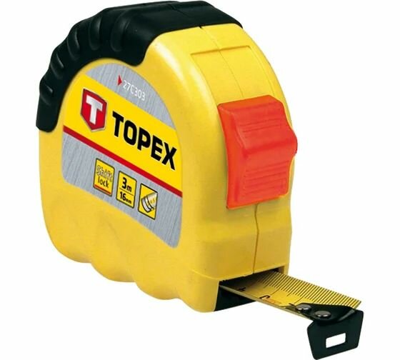 Рулетка TOPEX стальная лента 8 м x 25 мм