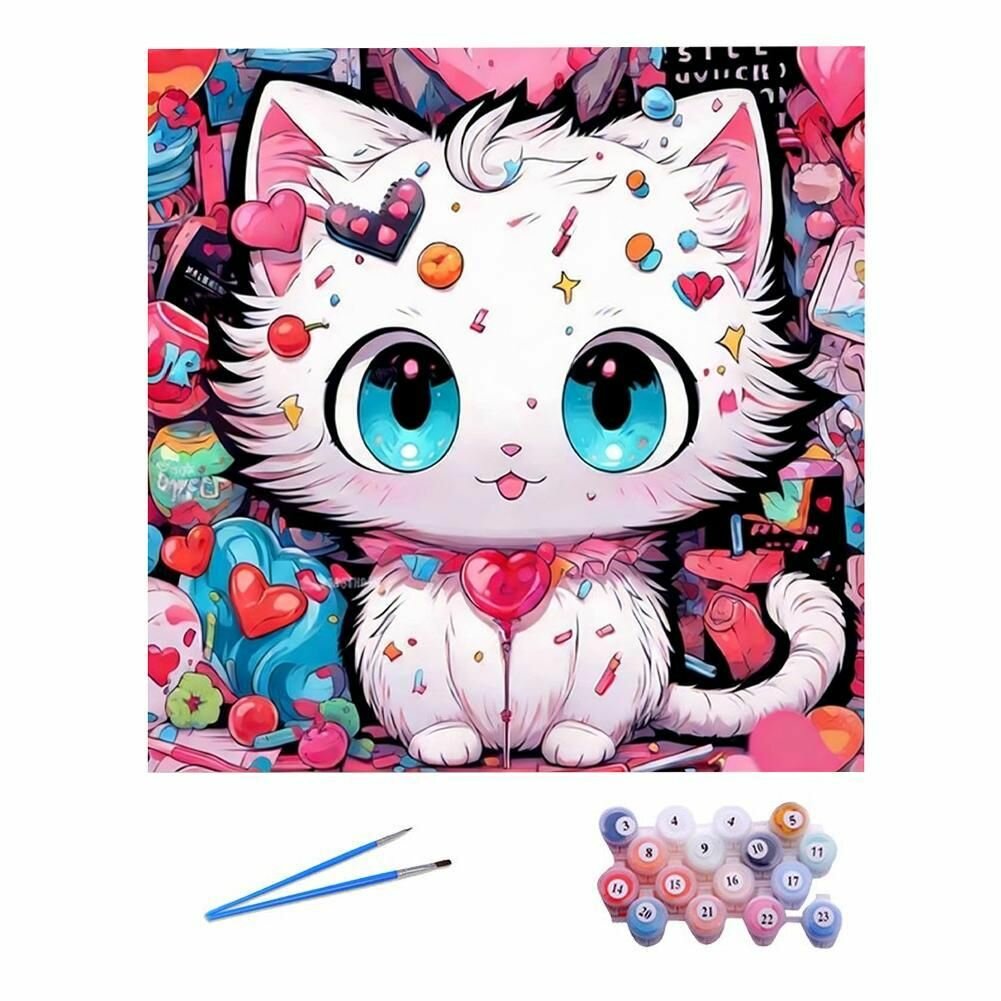 Кошка Diy Цифровая живопись