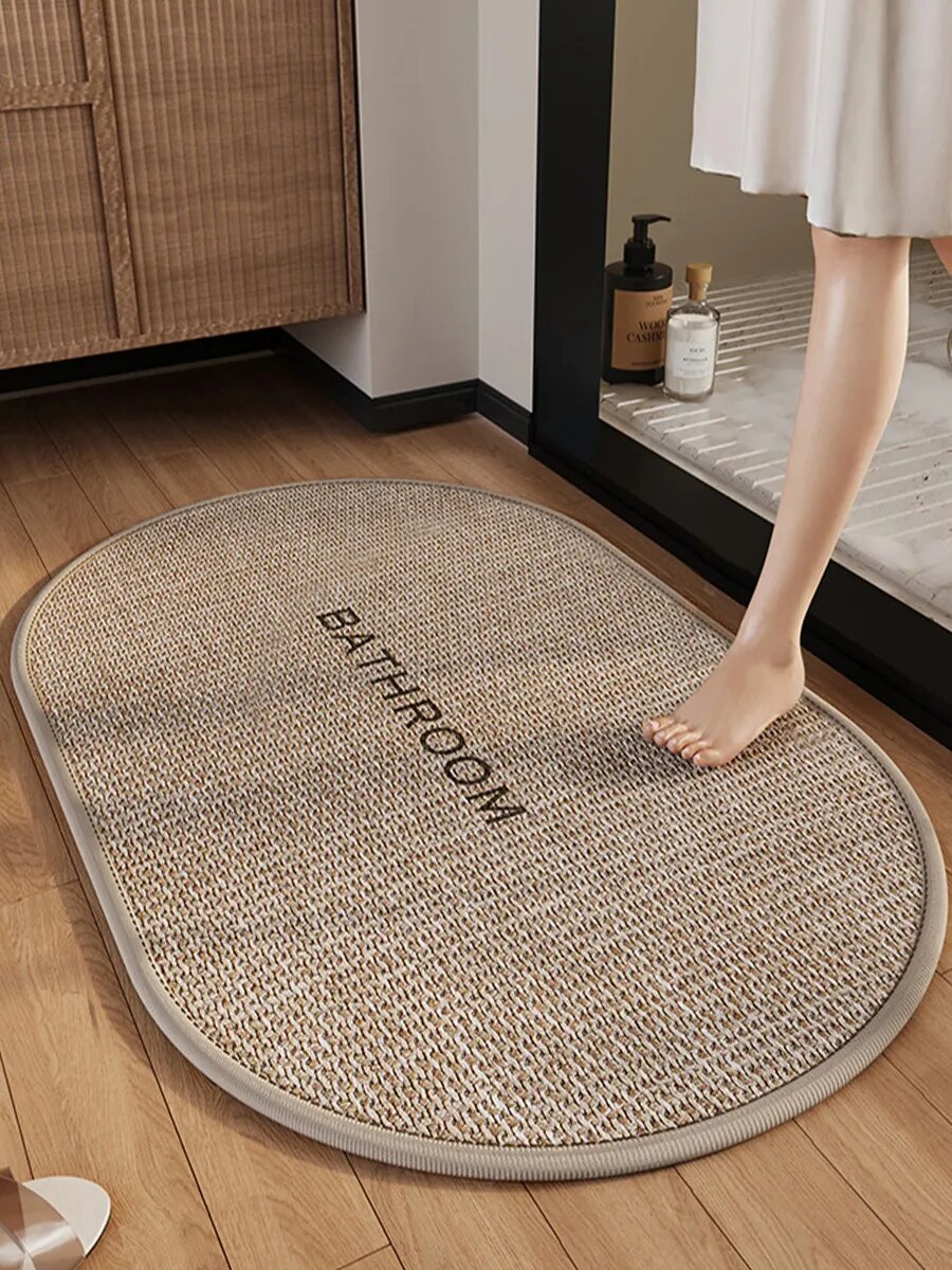 Коврик для ванной быстросохнущий, нескользящий，40*60