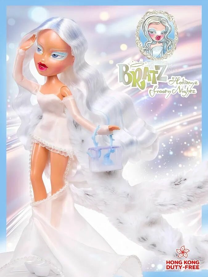 Братц Кукла Holidayz Frosty Nightz Collector Bratz с аксессуарами. Bratz