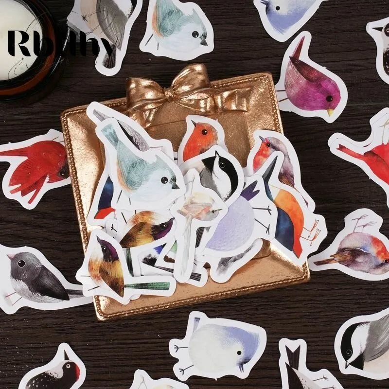 Набор милых наклеек с животными, 46 шт, для скрапбукинга и декора (разные дизайны)