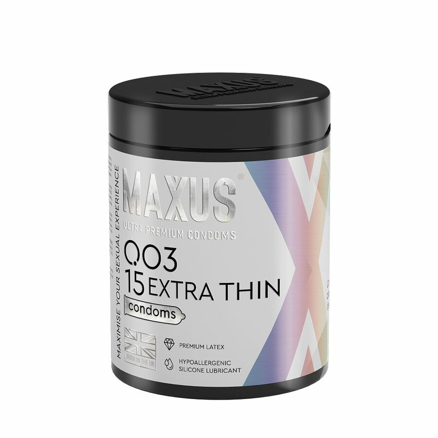 MAXUS Презервативы MAXUS 003 Extra Thin, ультратонкие, 15 шт. 0