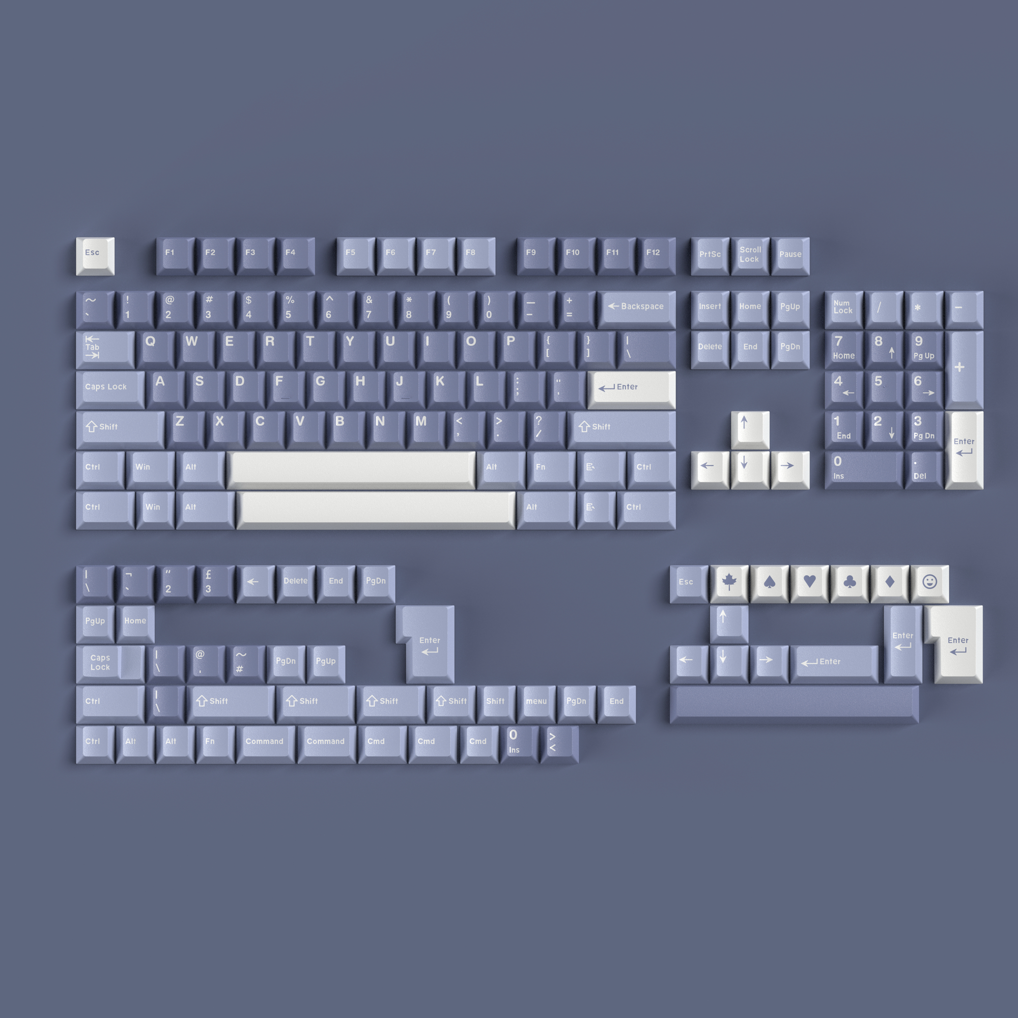 Кастомные двухцветные кейкапы GMK, профиль Cherry, стандартная высота, 163 клавиши, подходят для механических клавиатур
